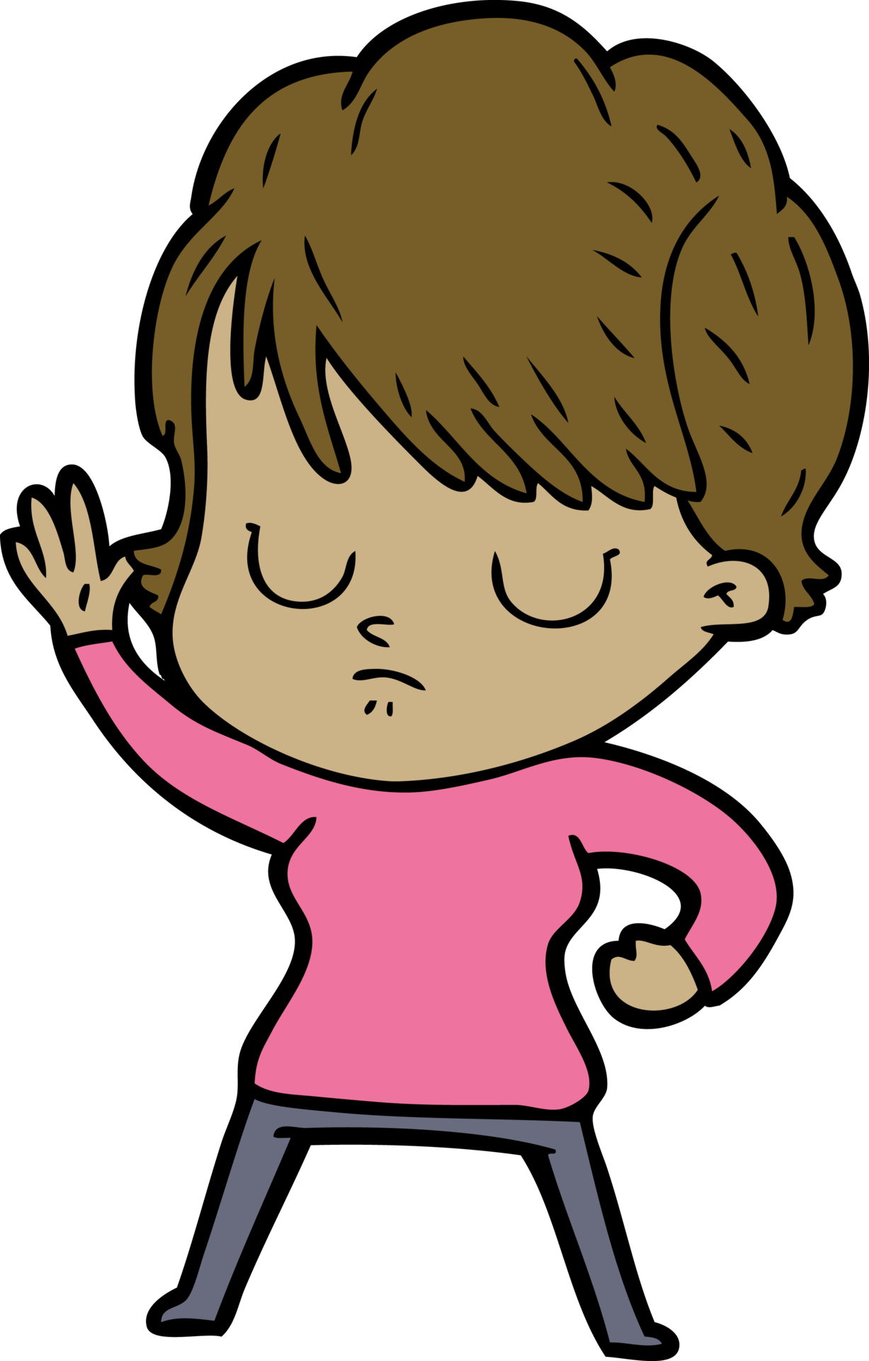 cartoon woman drawing 46958462 PNG