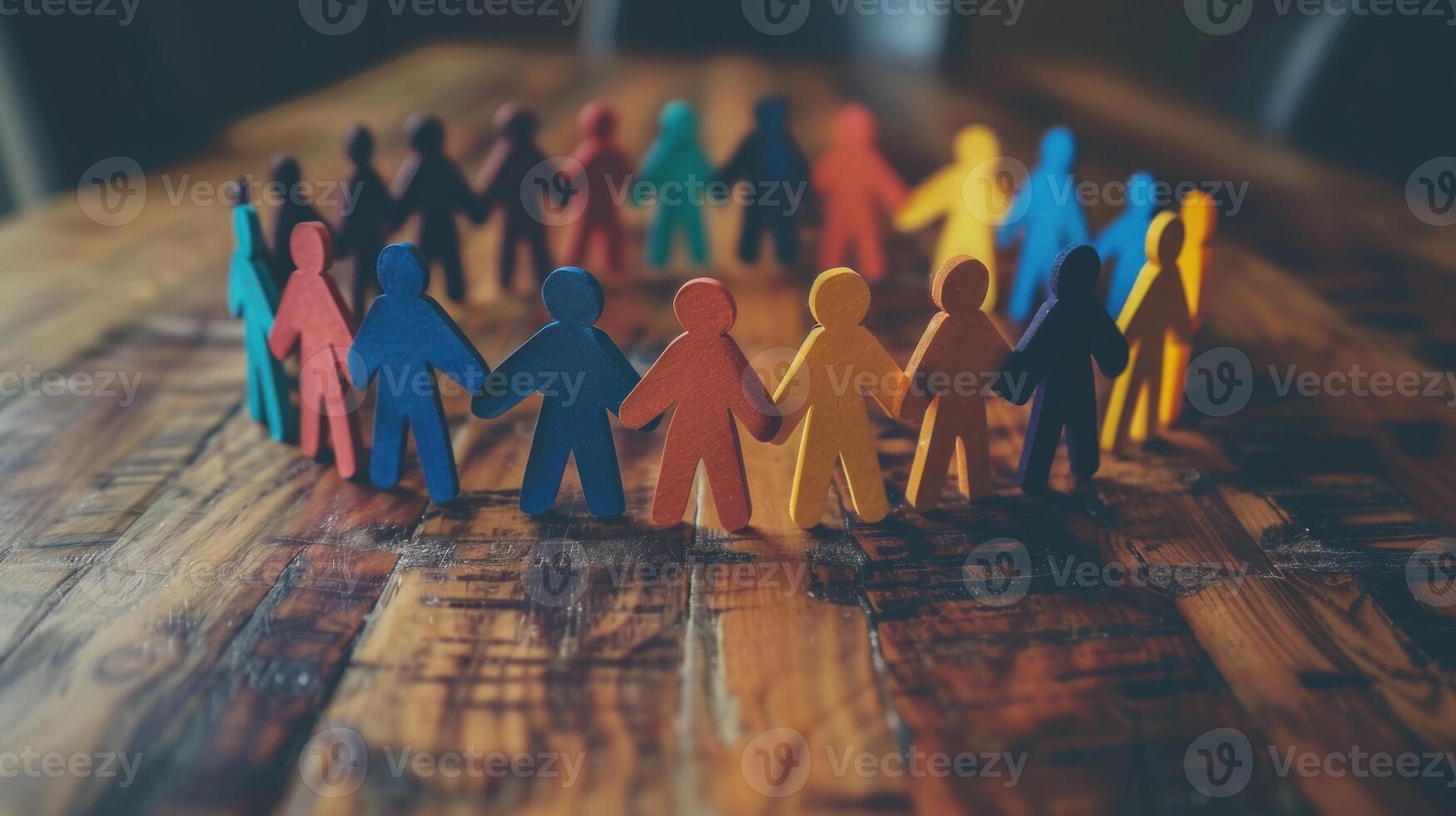 Diversity Equity And Inclusion Concept Deib Colorful Wooden Figures