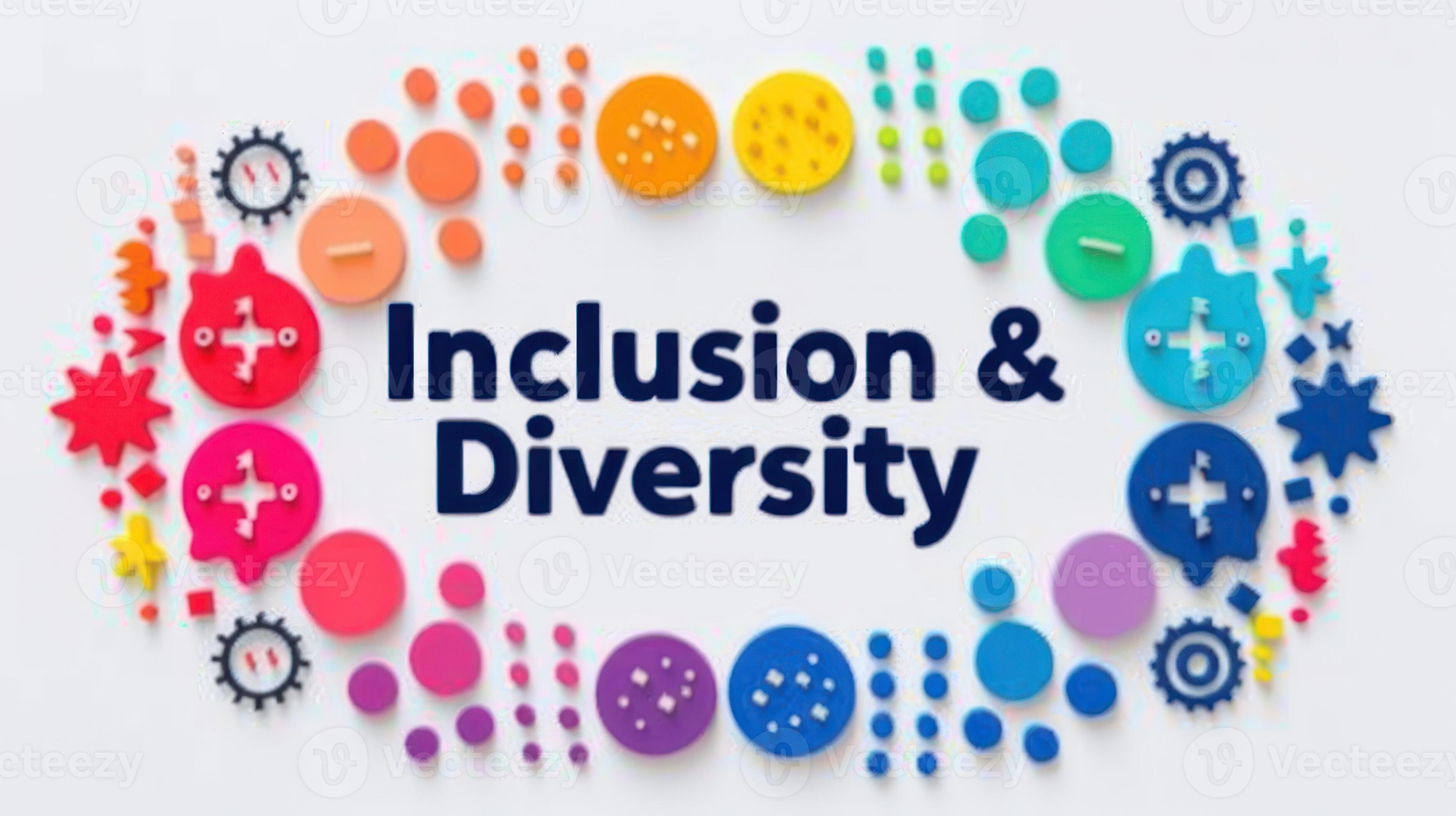 Diversity Equity And Inclusion Concept Deib Colorful Shapes