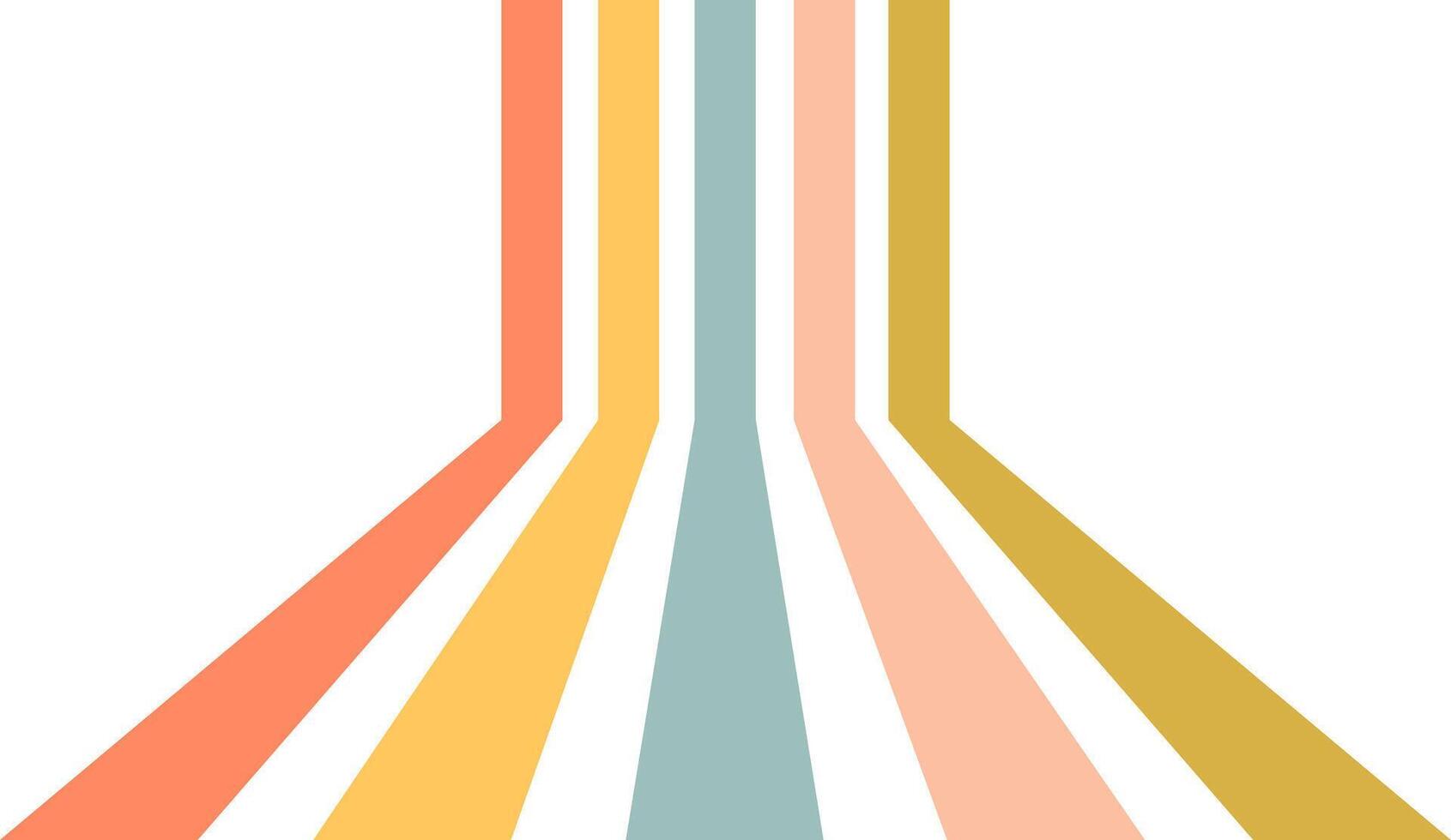 Abstract background 70s retro perspective lines background. Vintage ...