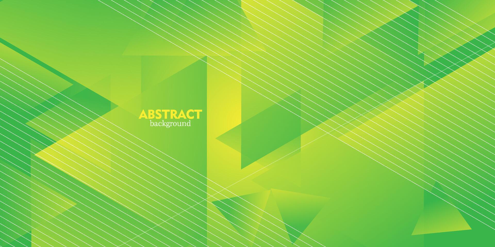 Geometric abstract background. green triangle shapes with lines stripe ...