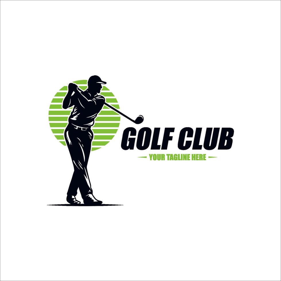 Golf Logo Abstract Swing And Hit The Ball 46974436 Vector Art At Vecteezy