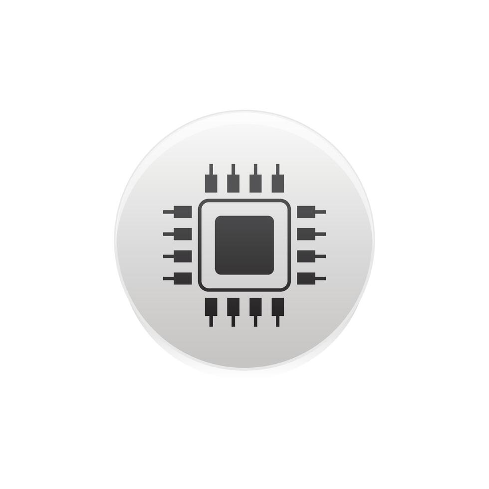 Processor logo icon. Processor circuit 46976372 Vector Art at Vecteezy