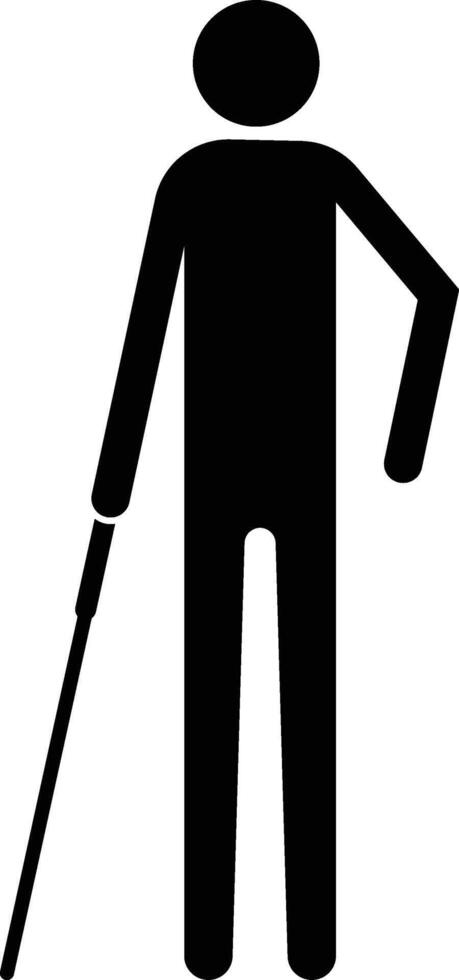 Blind Person Man Simple Icon 46983704 Vector Art At Vecteezy