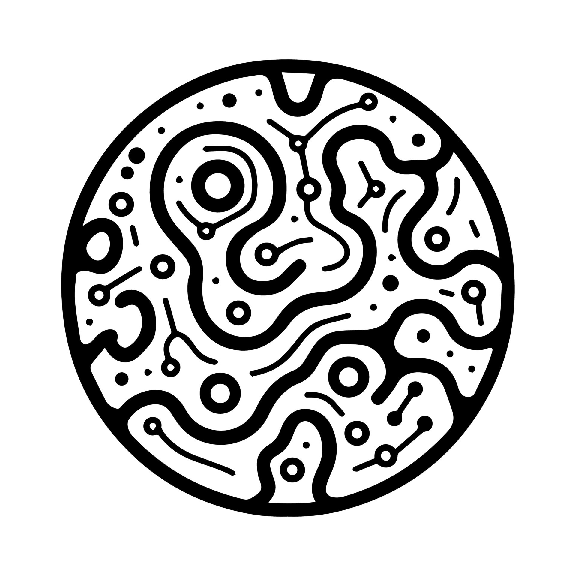 Membrane Icon Or Modern Line Symbol Line Art And Icon Design With Bold