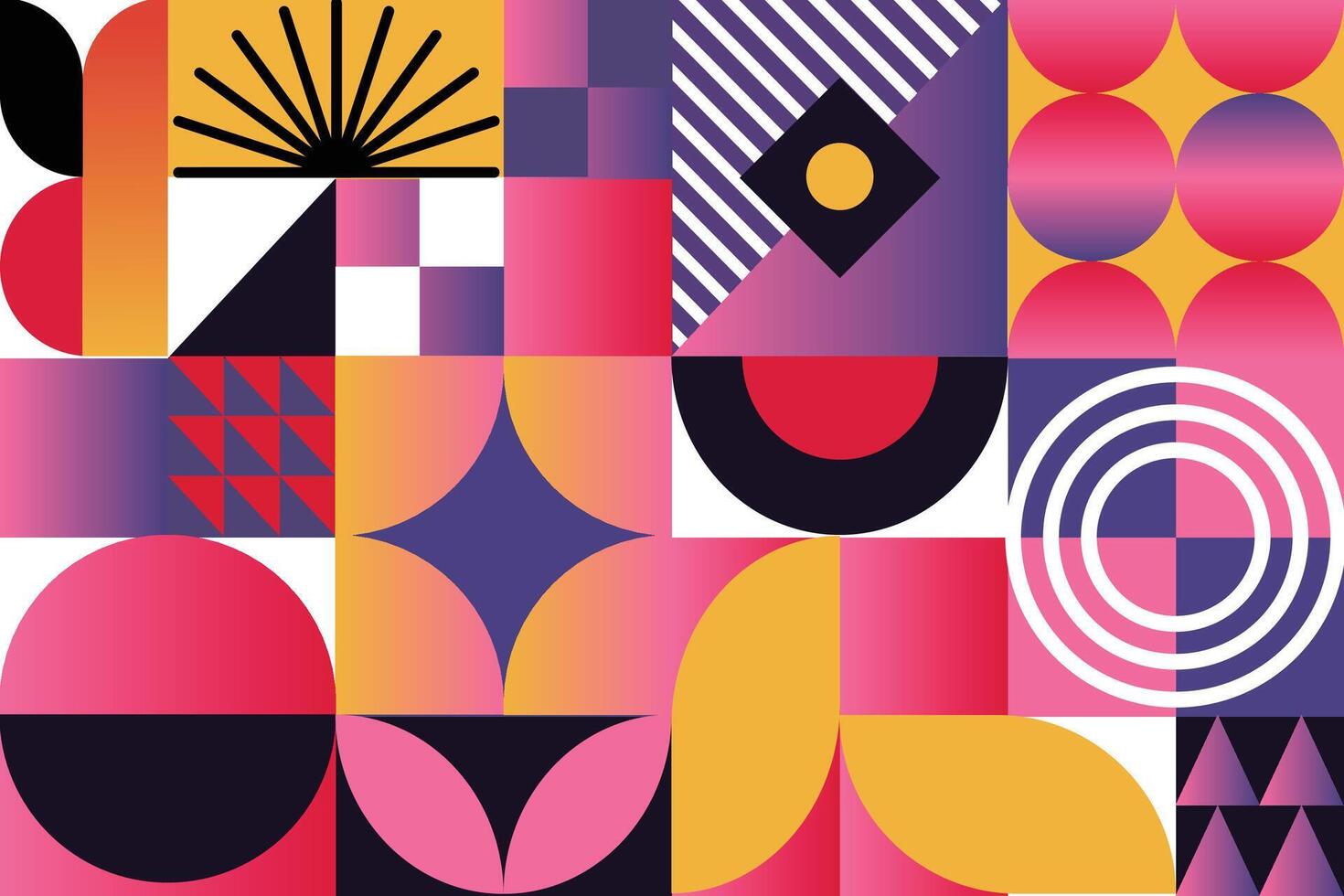 Abstract Geometric Gradient Pattern Design Background Wallpaper Design With Gradient Color