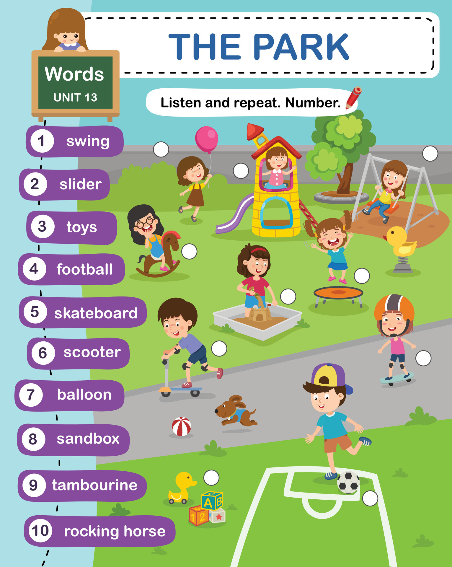 education vocabulary the park illustration 46986857 Vector Art at Vecteezy