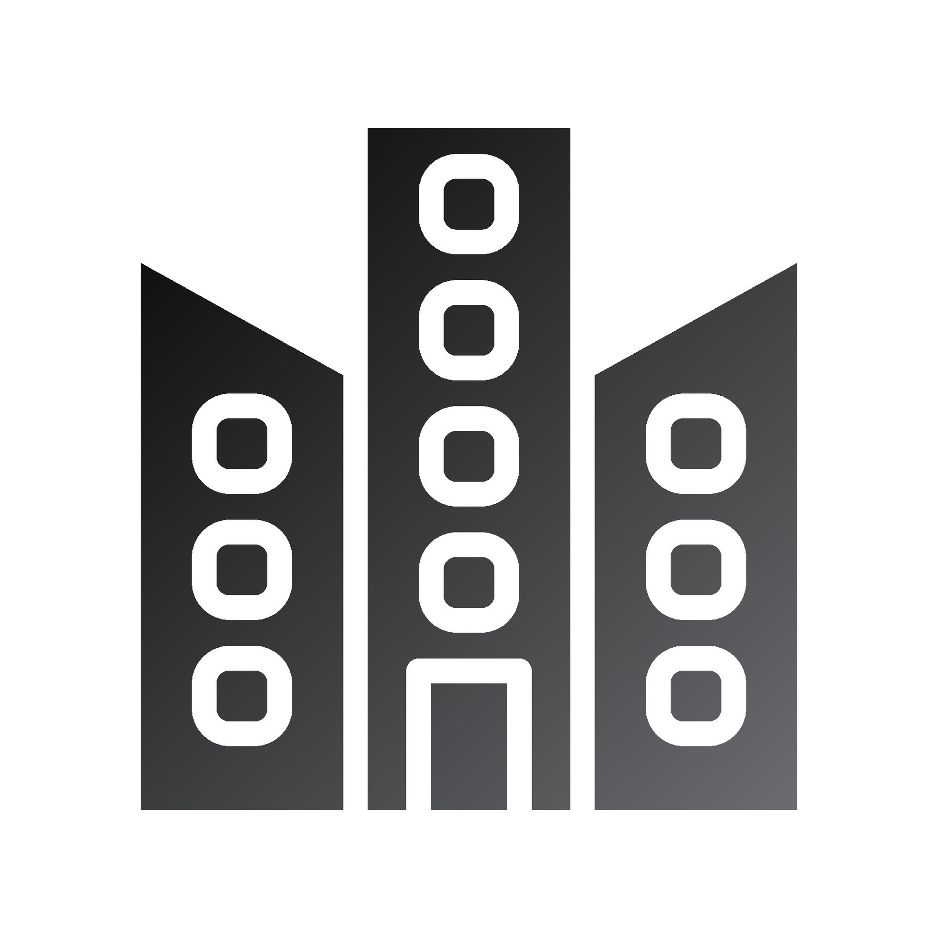 Building icon solid gradient black 46988430 Vector Art at Vecteezy