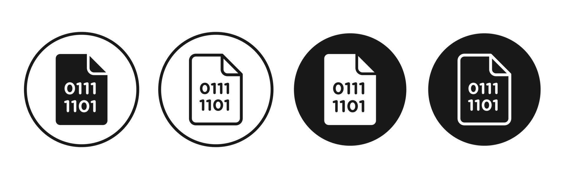 File Binary icon 46990805 Vector Art at Vecteezy