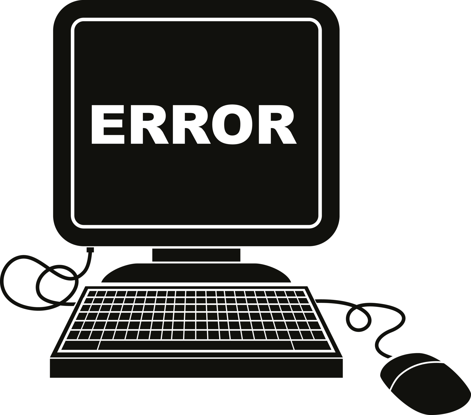 Icon Illustration Of A Computer Error Drawing 46995900 Png 7997