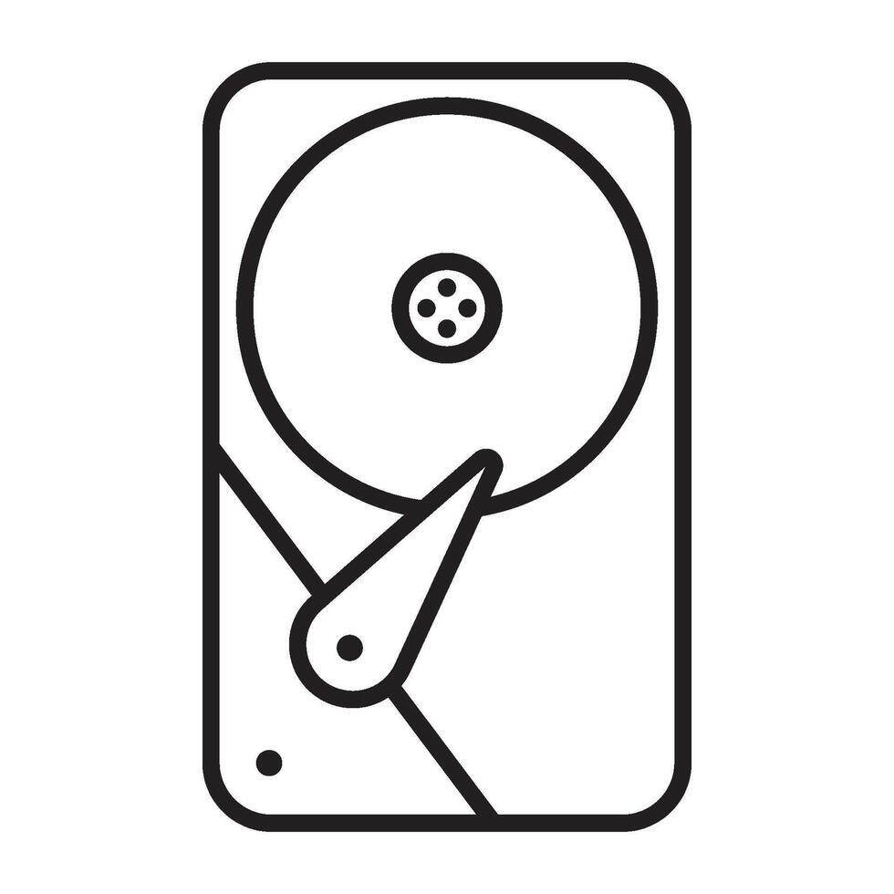 hard disk icon symbol 47006958 Vector Art at Vecteezy