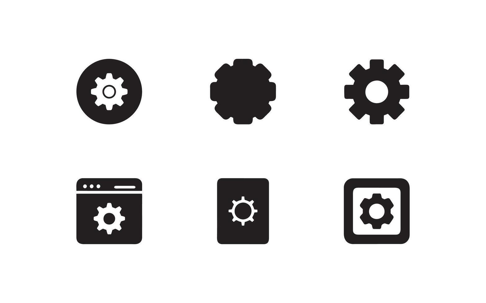 Settings icon set art illustration. 47012189 Vector Art at Vecteezy
