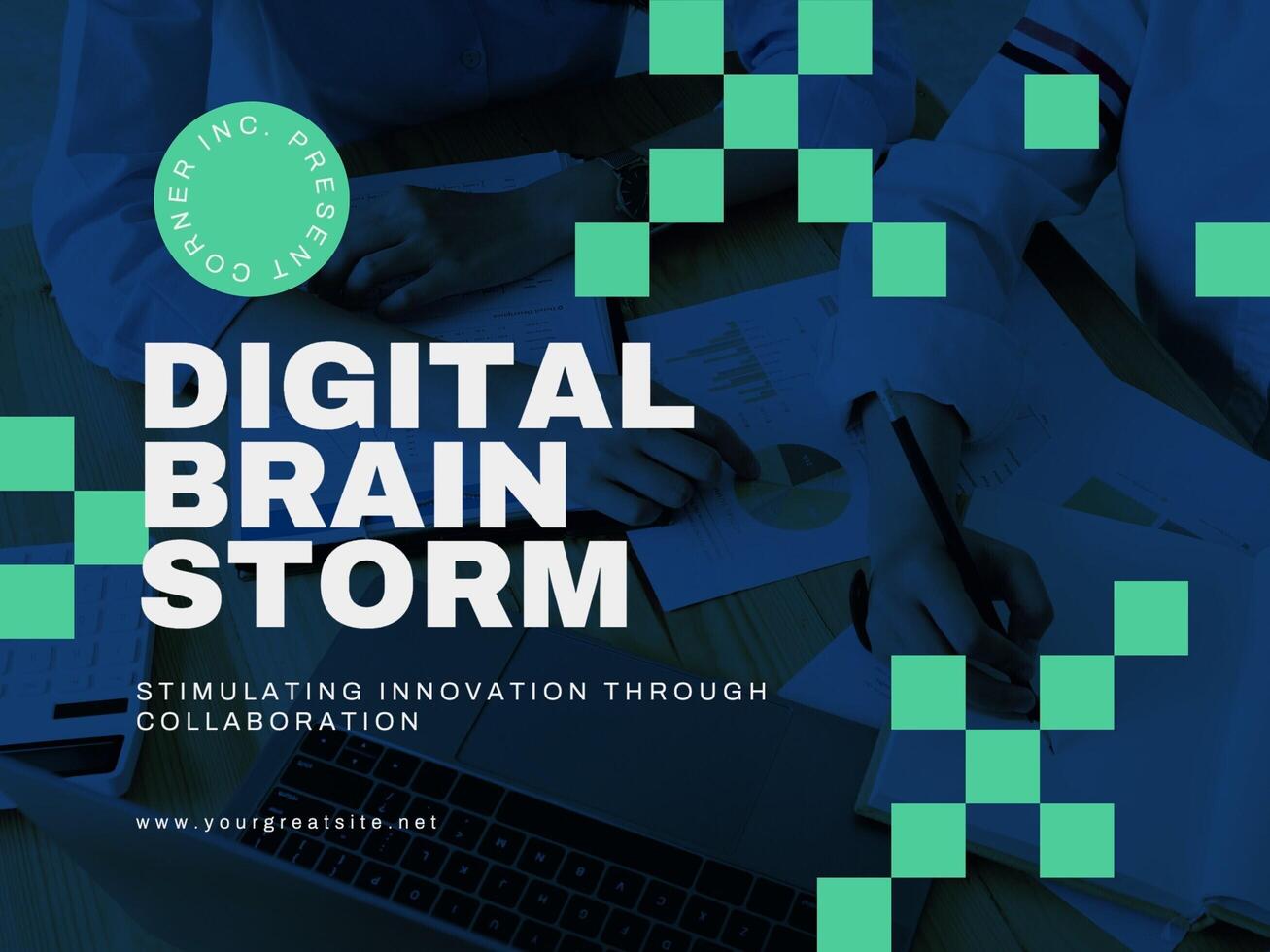 brainstorming presentation template design template 47019093 Plantilla