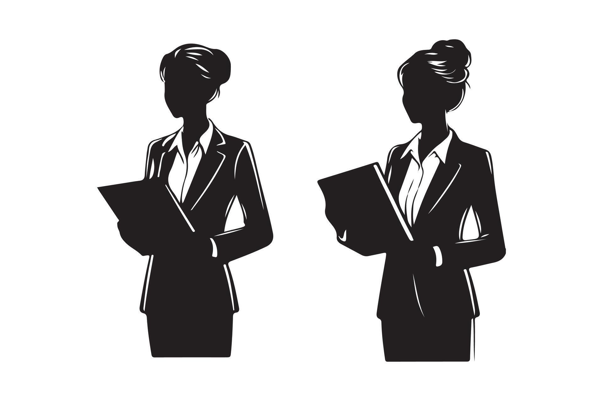 Business Women Silhouettes Illustration. 47019101 Vector Art at Vecteezy