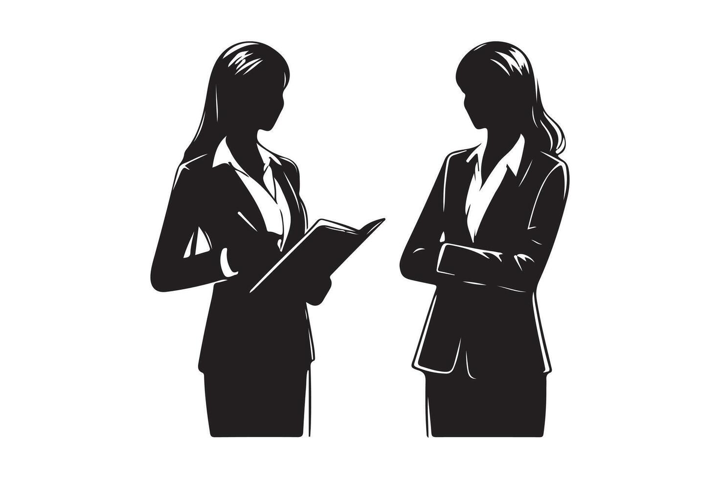 Business Women Silhouette Graphics in Art. 47019105 Vector Art at Vecteezy