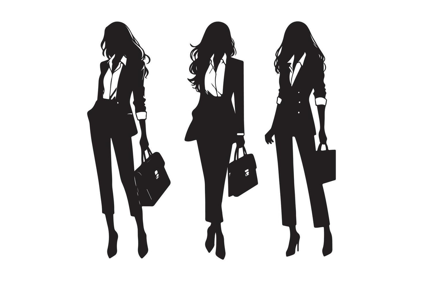 Business Women Silhouettes in Graphics. 47019110 Vector Art at Vecteezy