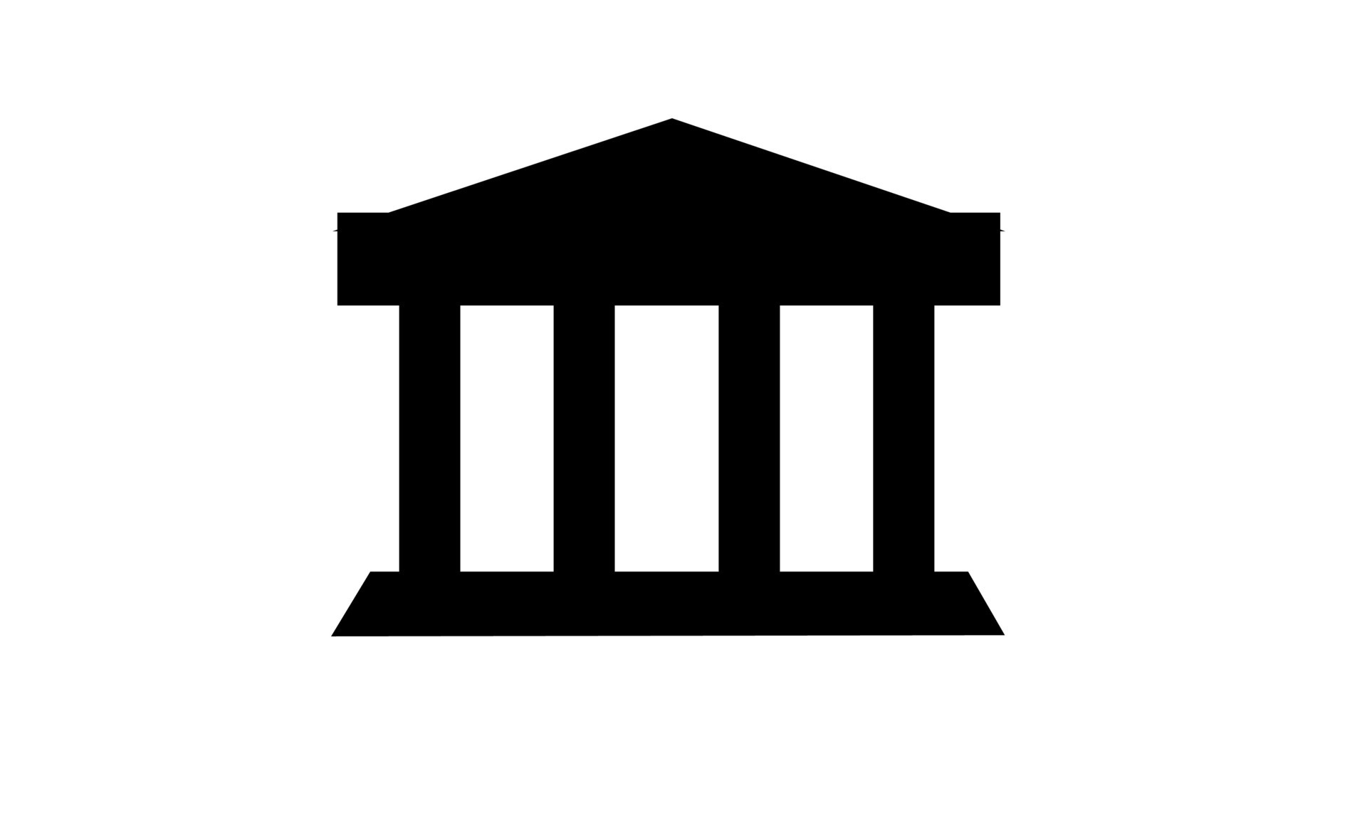 Elegant Black and White Museum Symbol Isolated on White Background 47025884 Vector Art at Vecteezy