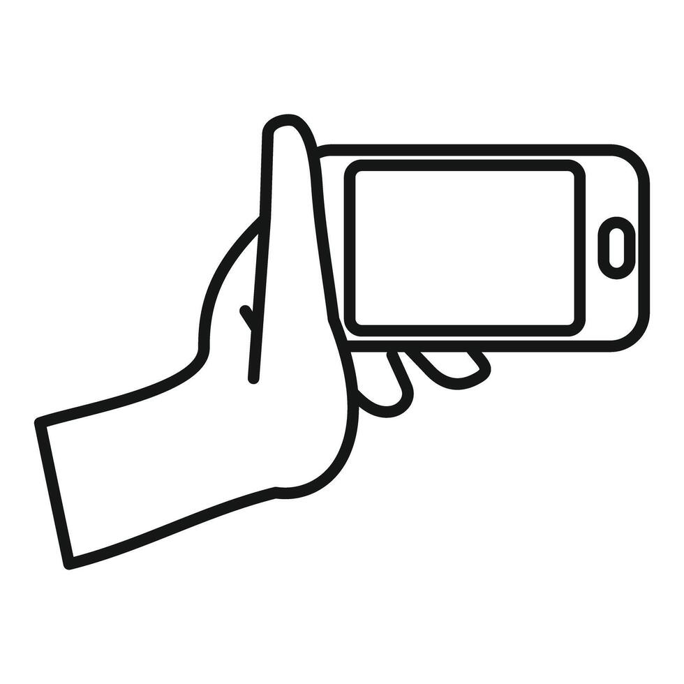 Hand Holding Mobile Phone Icon 47040338 Vector Art At Vecteezy