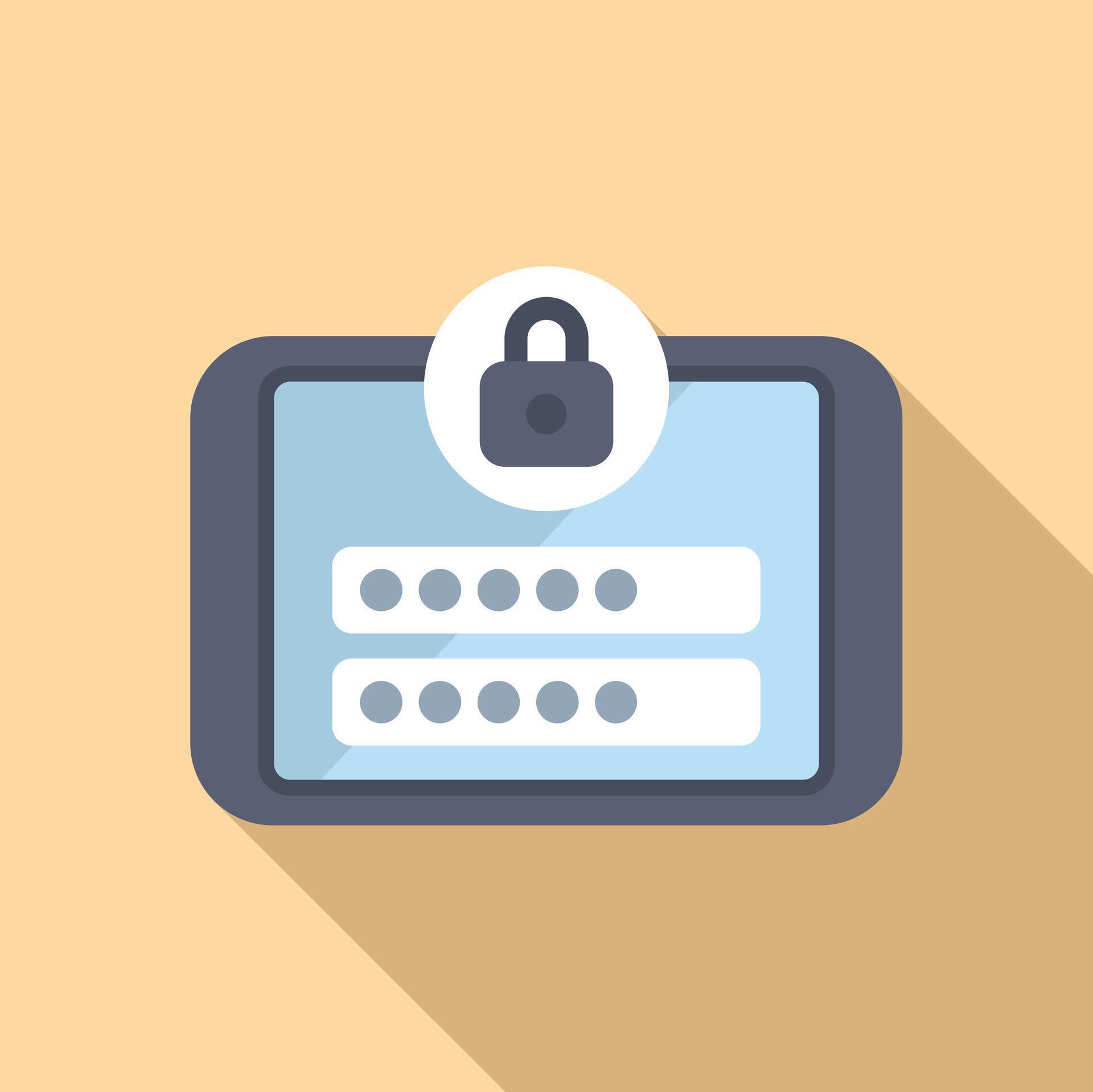 Tablet Showing Login Form With Password Being Entered Securely 47043001