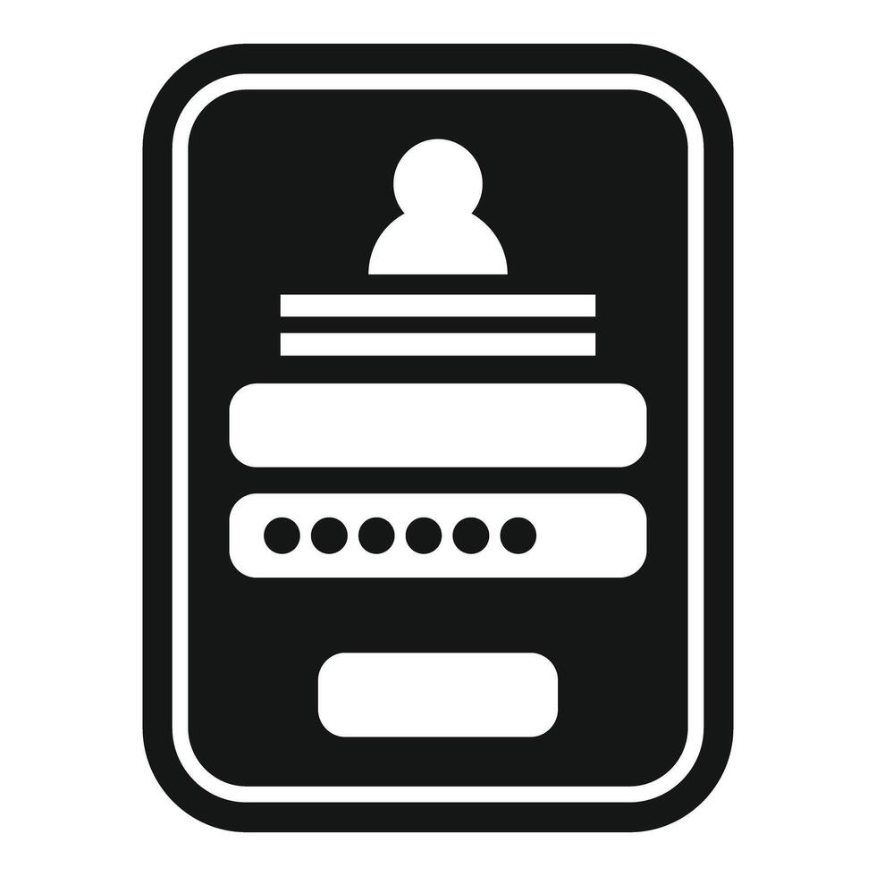 Smartphone displaying user profile interface for account login 47043072 Vector Art at Vecteezy