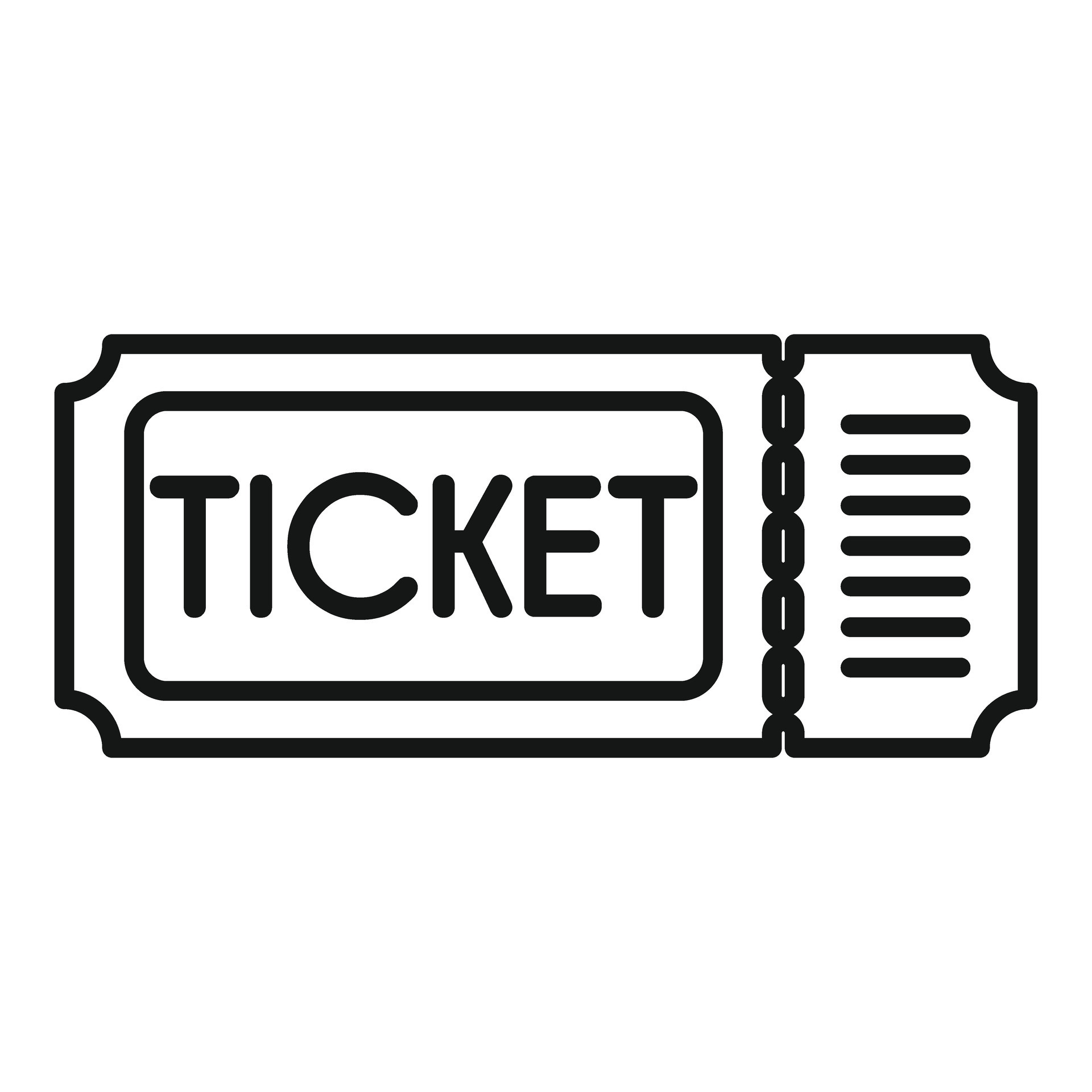 Ticket Entry Pass Admit One Access Icon 47045011 Vector Art At Vecteezy