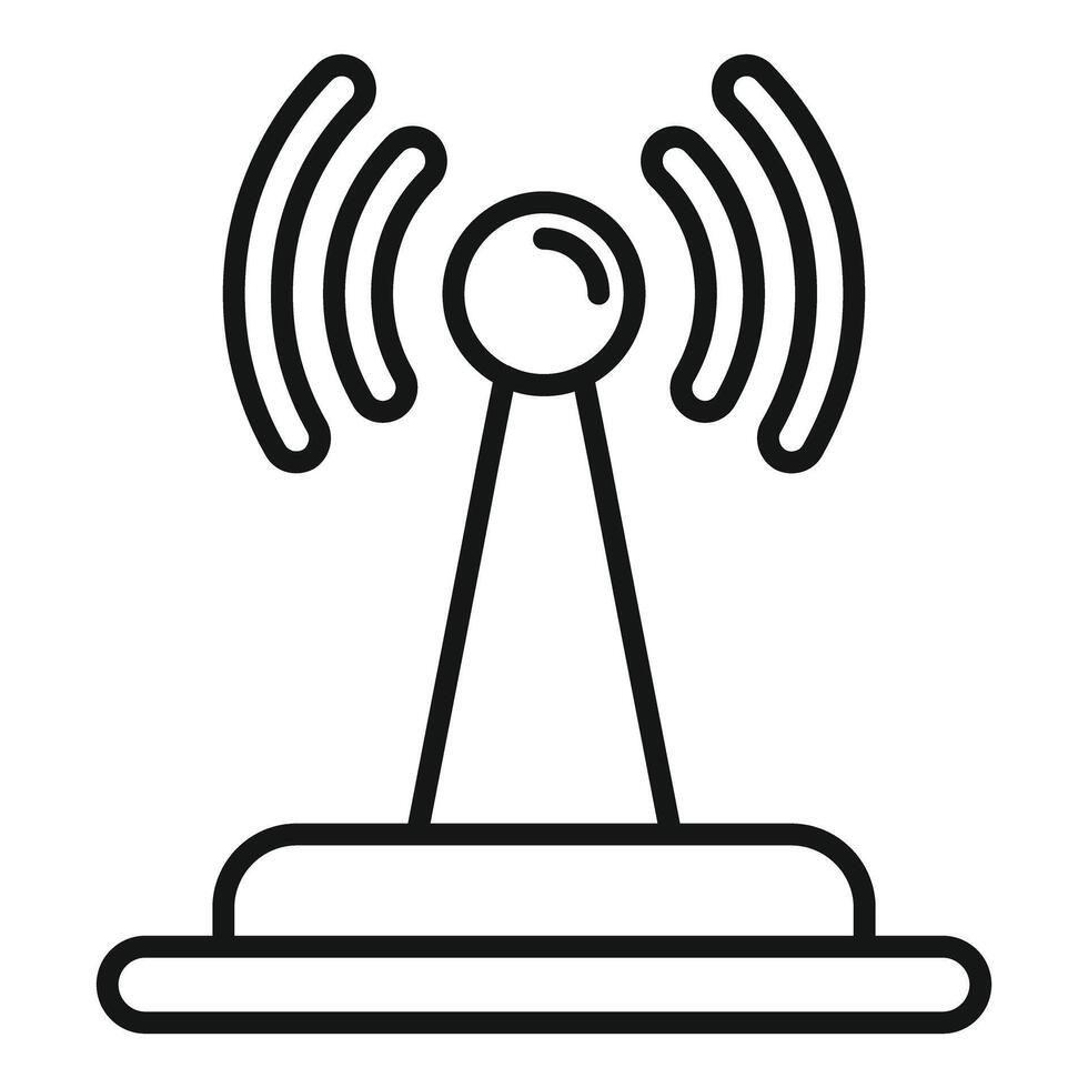 Wireless network icon showing radio waves transmitting signal 47045428 Vector Art at Vecteezy