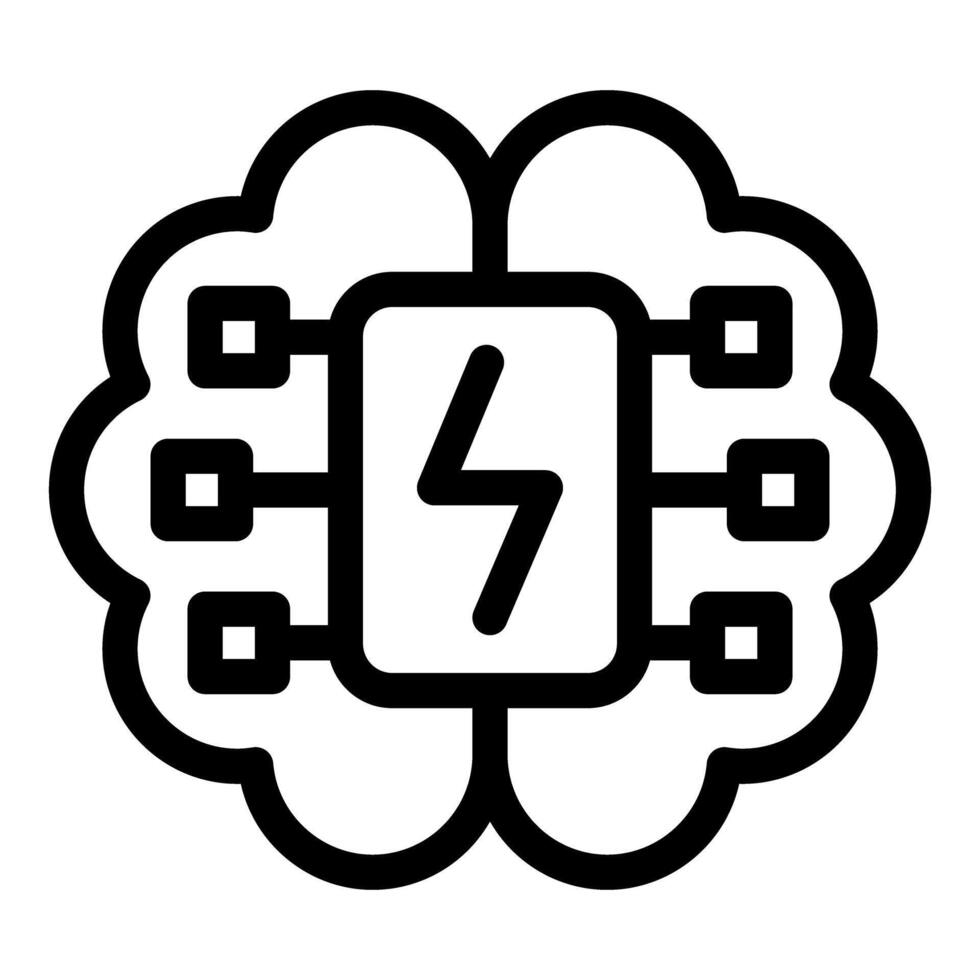 Icon Representing The Concept Of Artificial Intelligence Machine Learning 47048162 Vector Art