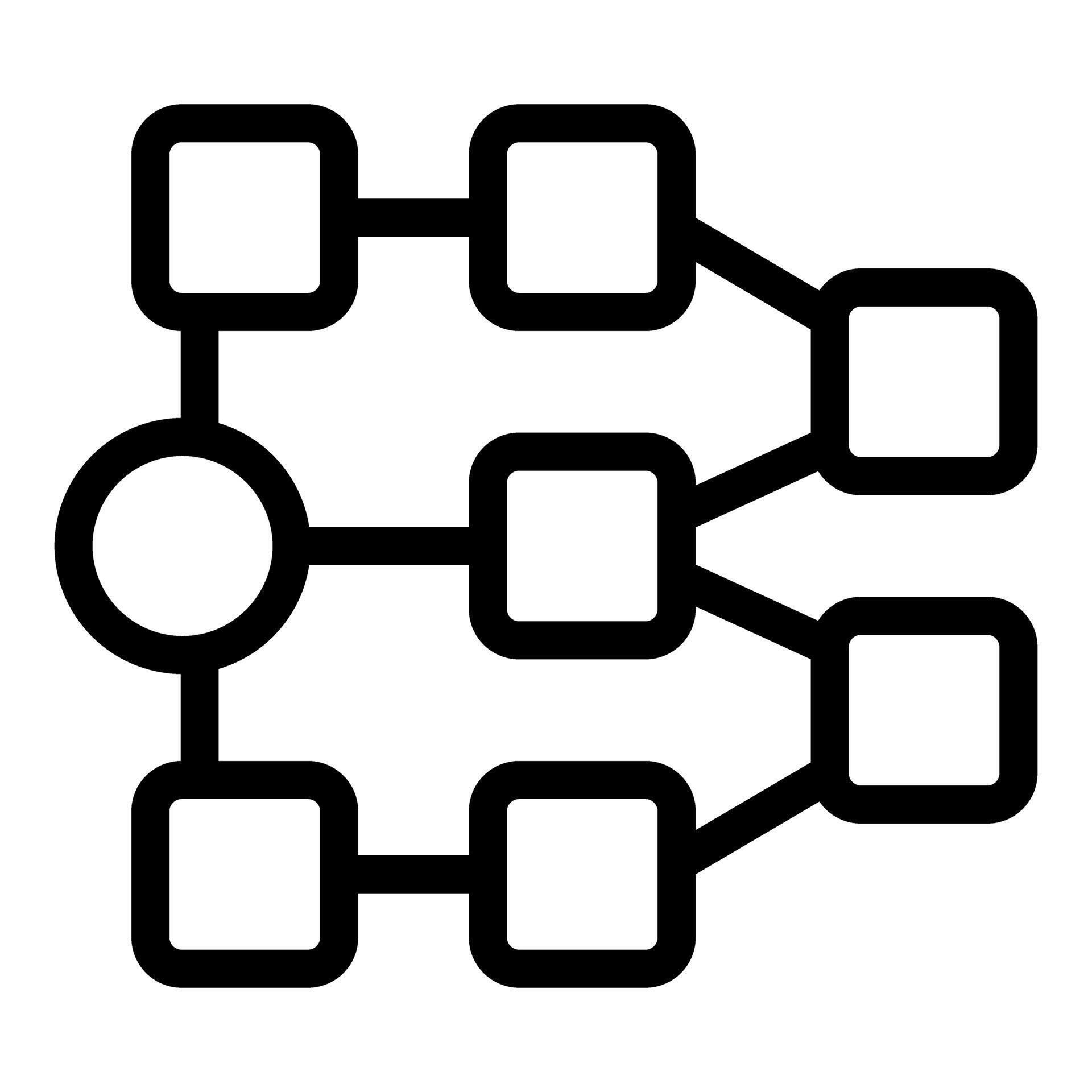 Algorithm Flowchart With Square Blocks And Connecting Lines Representing Data Structure 47049600 3872