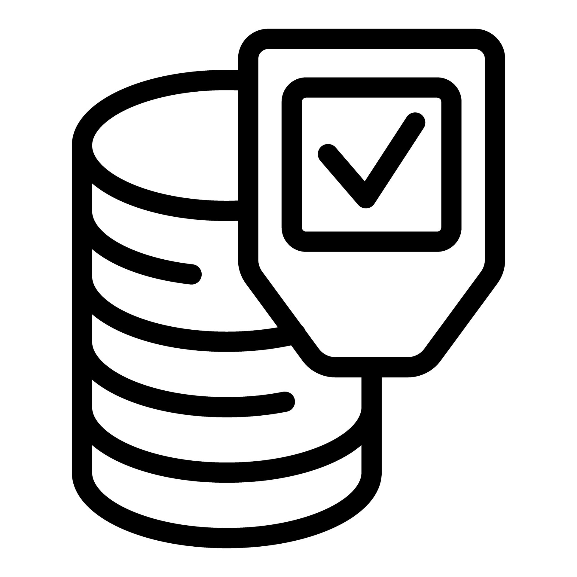 Database Security Shield Protecting Data With Checkmark Icon 47049711