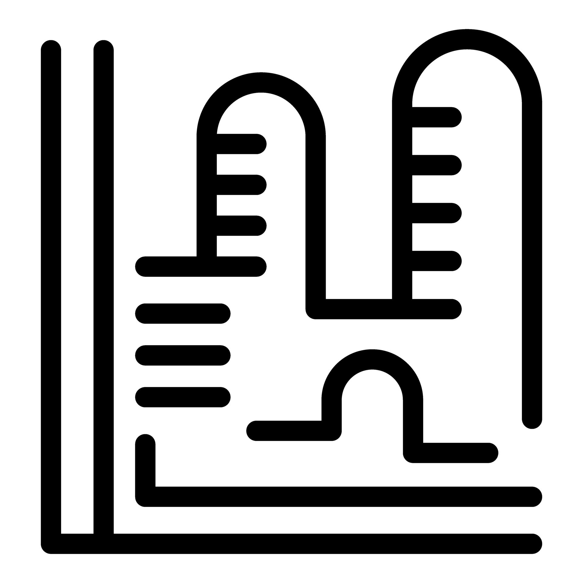 Architect project showing building floor plan with rooms furniture ...