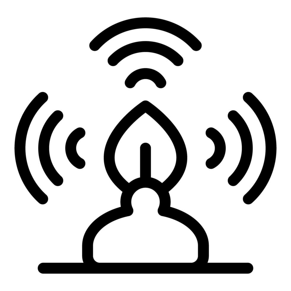 Smart Home Automation System Controlling Lighting With Wireless Technology Icon 47051078 Vector