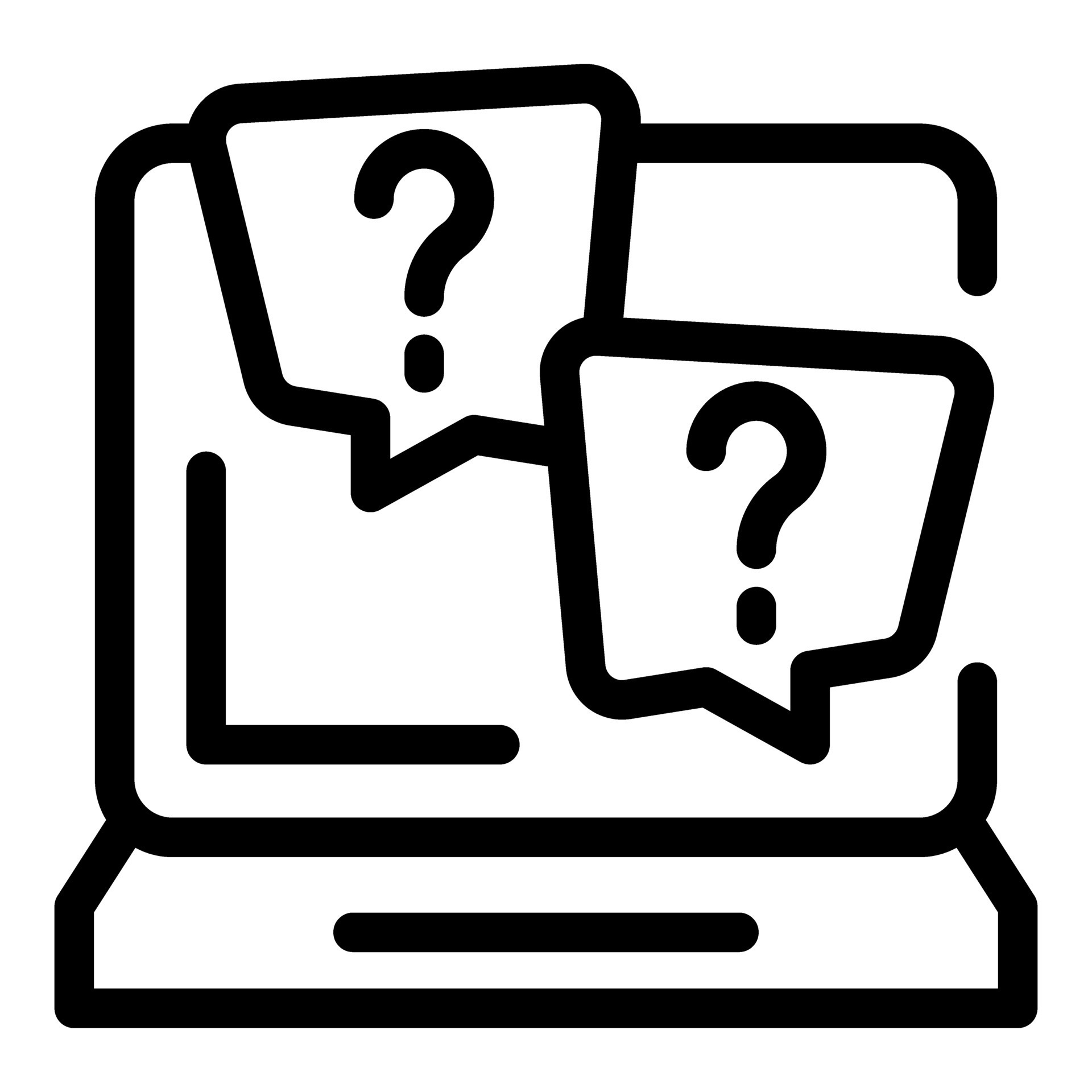 Online question icon showing frequently asked questions 47051173 Vector Art at Vecteezy