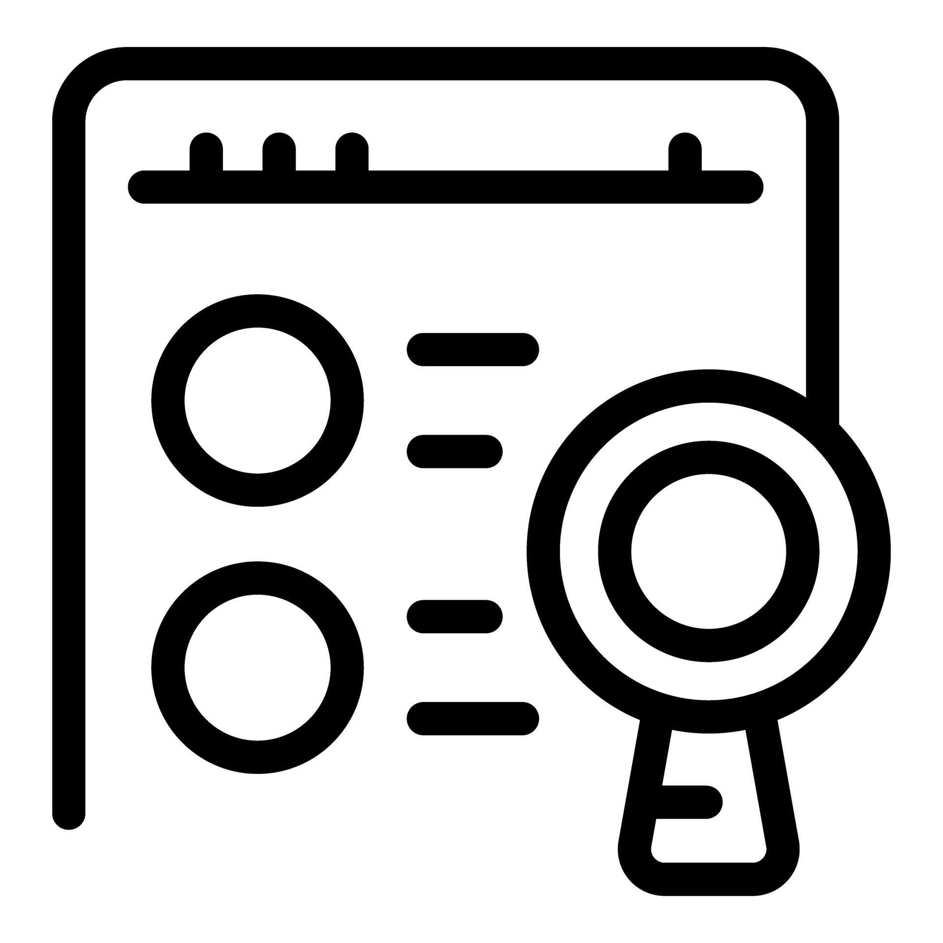 Magnifying Glass Analyzing Website Traffic Data With Charts 47051182 Vector Art At Vecteezy