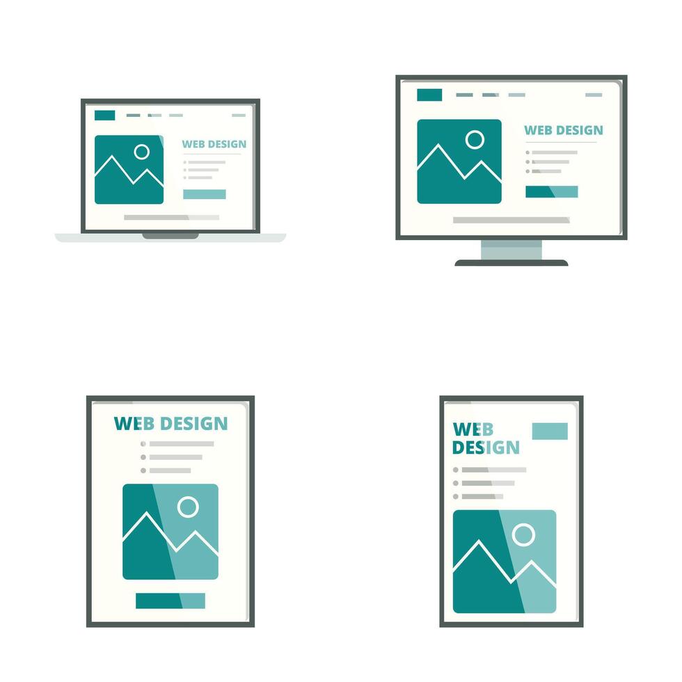 Responsive web design concepts on various devices 47053014 Vector Art ... Responsive web design concepts on various devices 47053014 Vector Art ...