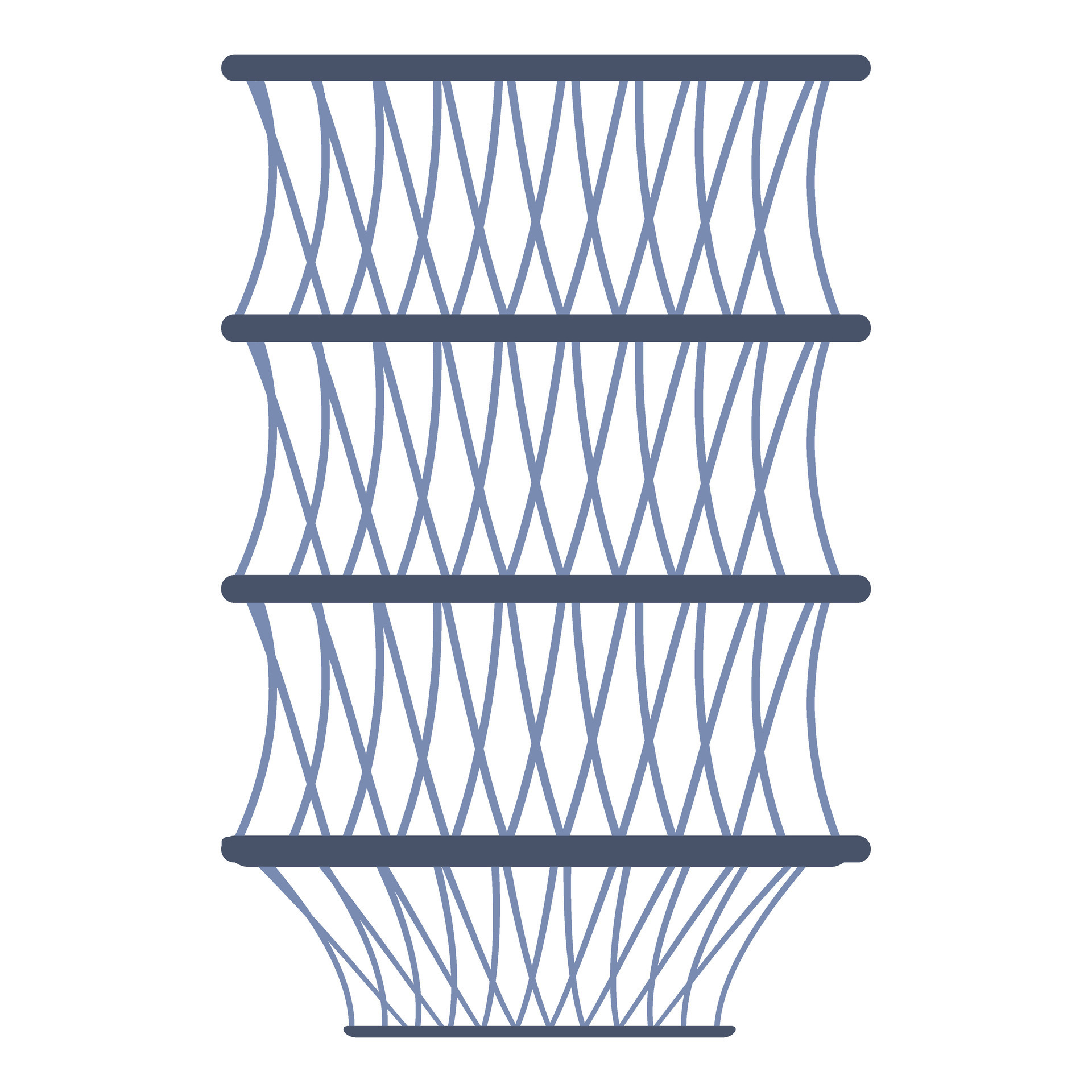 Abstract Modern Architecture Facade With Criss Crossing Lines 47058131