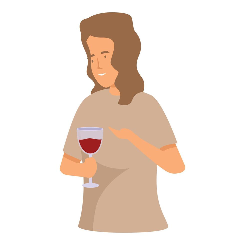 sonriente mujer participación rojo vino vaso 47059839 Vector en Vecteezy sonriente mujer participación rojo vino vaso 47059839 Vector en Vecteezy