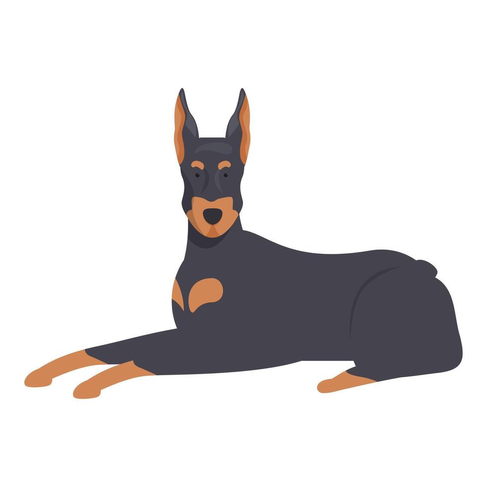 Doberman pinscher lying down relaxing guard dog 47060516 Vector Art at ... Doberman pinscher lying down relaxing guard dog 47060516 Vector Art at ...
