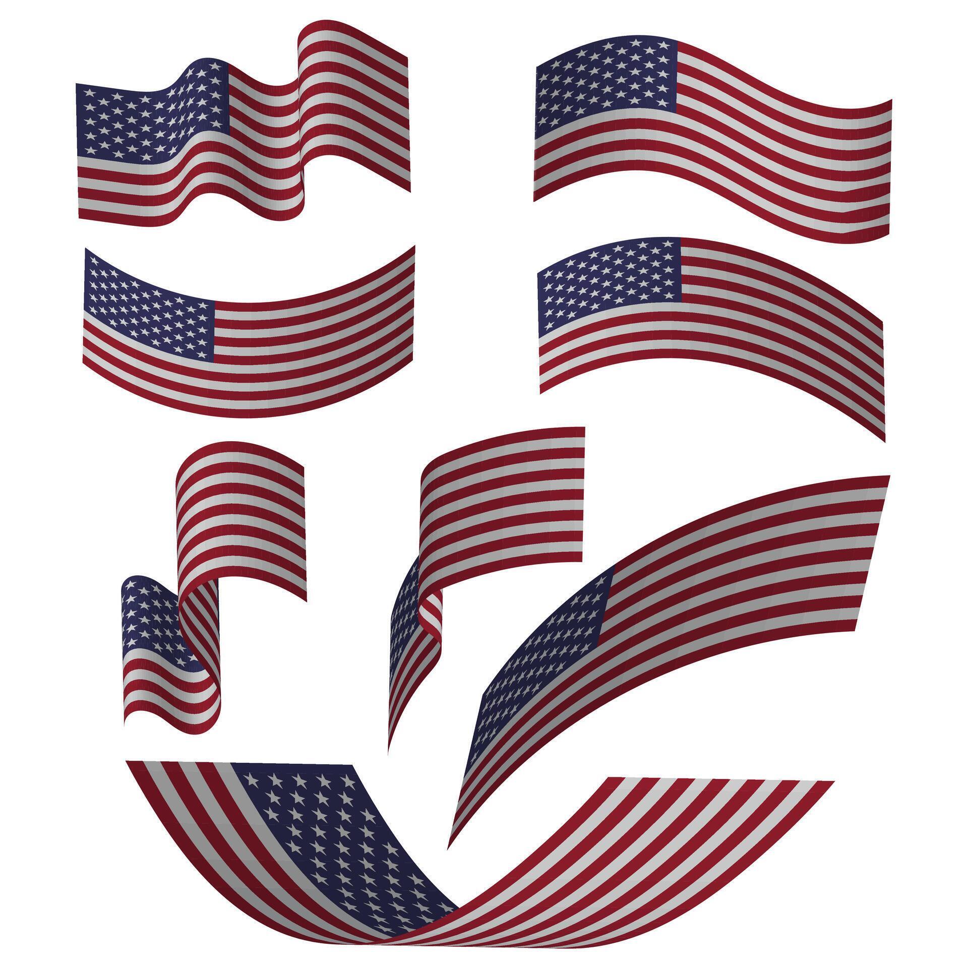 american flag waving clipart 47061408 Vector Art at Vecteezy