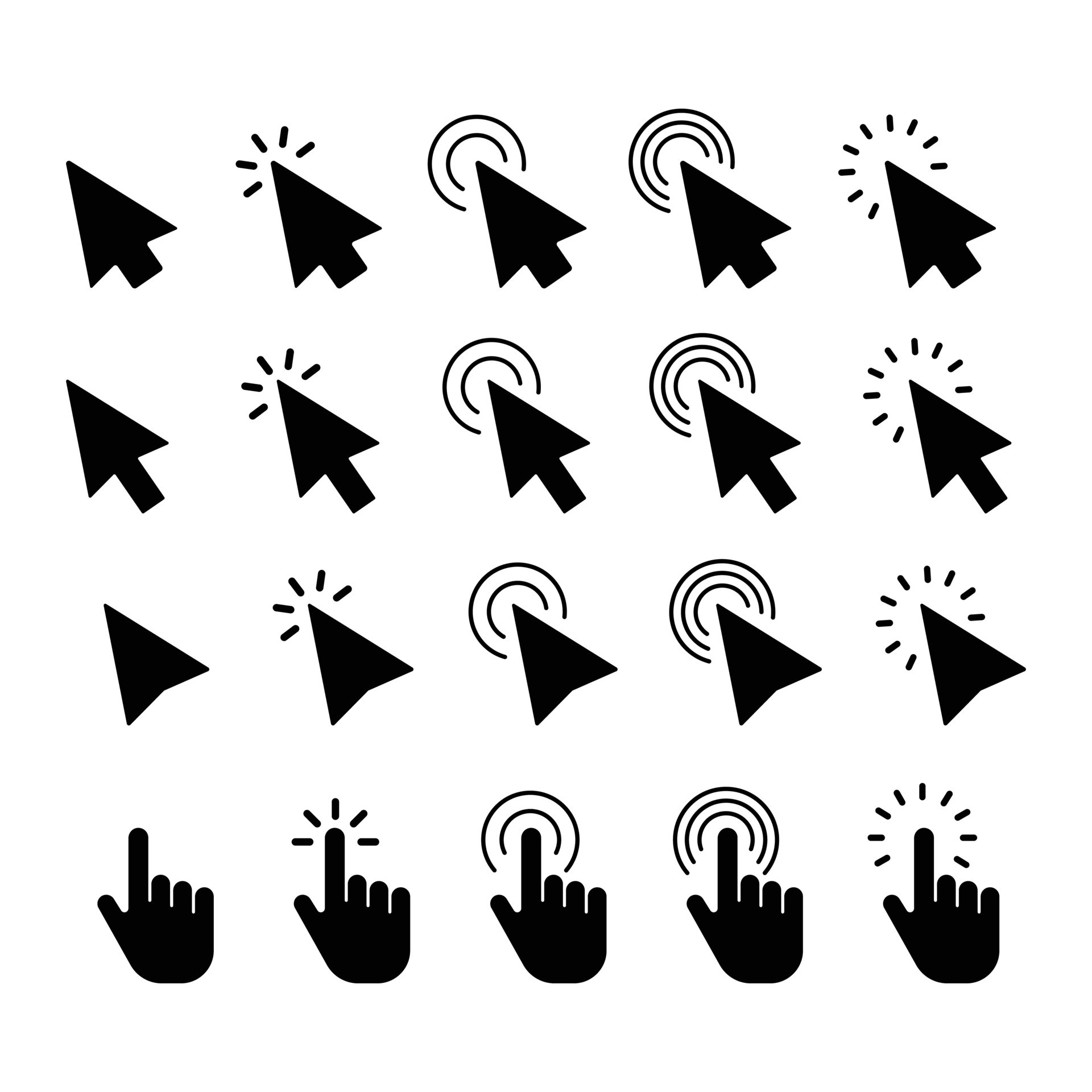 mouse pointer icon 47061425 Vector Art at Vecteezy