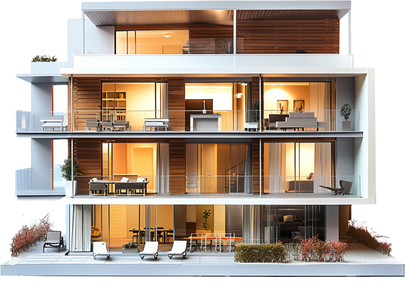 Modern Multi-Level Apartment Building. 47067442 PNG Modern Multi-Level Apartment Building. 47067442 PNG
