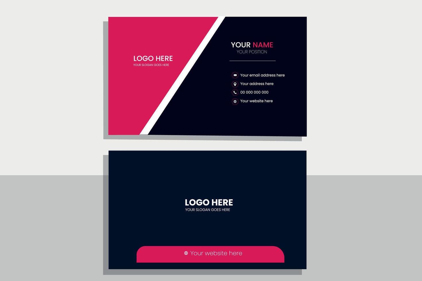 Clean Design Business Card Layout 47077274 Vector Art at Vecteezy Clean Design Business Card Layout 47077274 Vector Art at Vecteezy