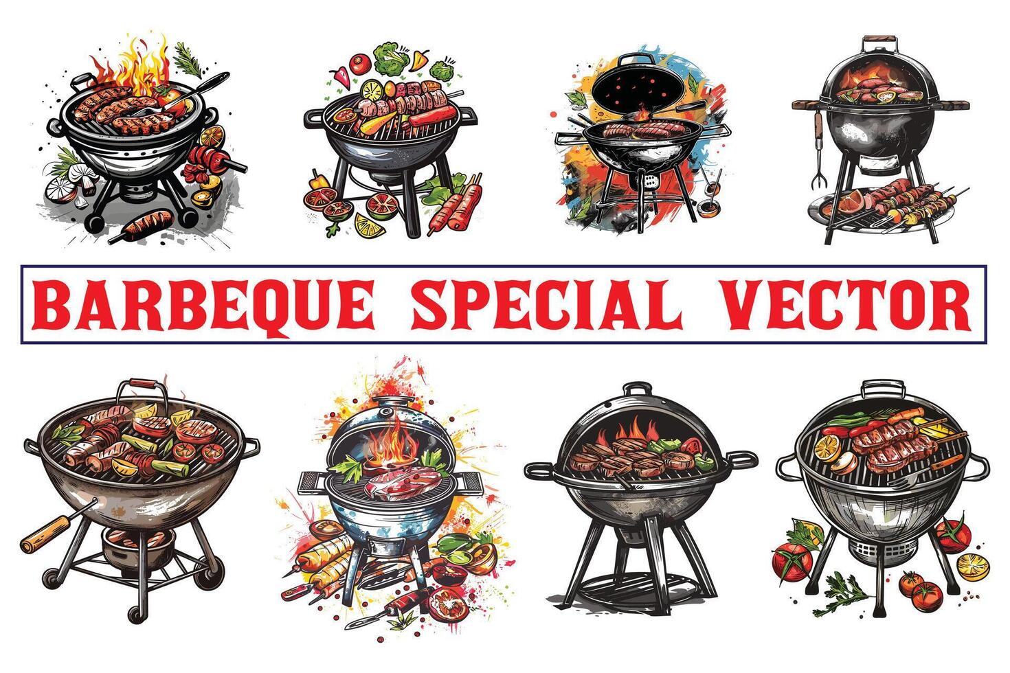 Mesquite Barbecue Vector Art, Icons, and Graphics for Free Download