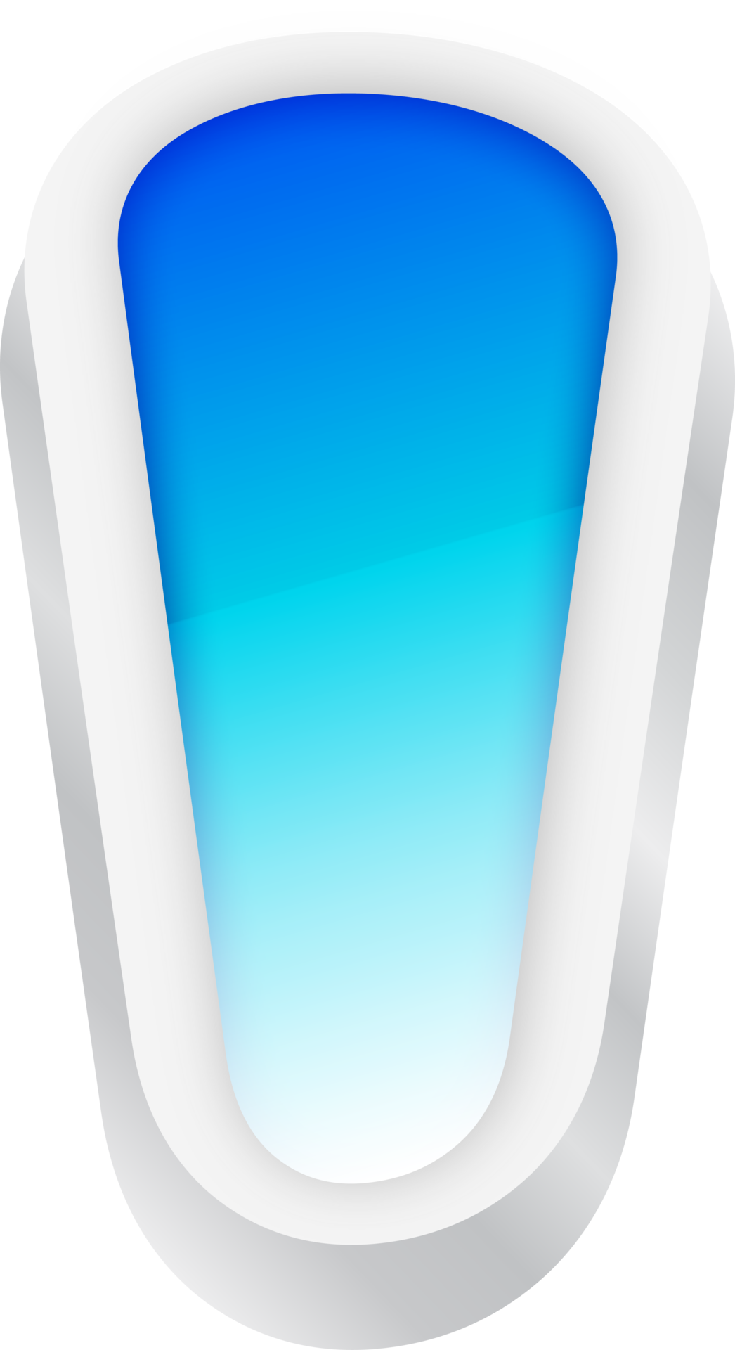 Letter I, Blue Gradient Text Effect 3D 47080791 PNG