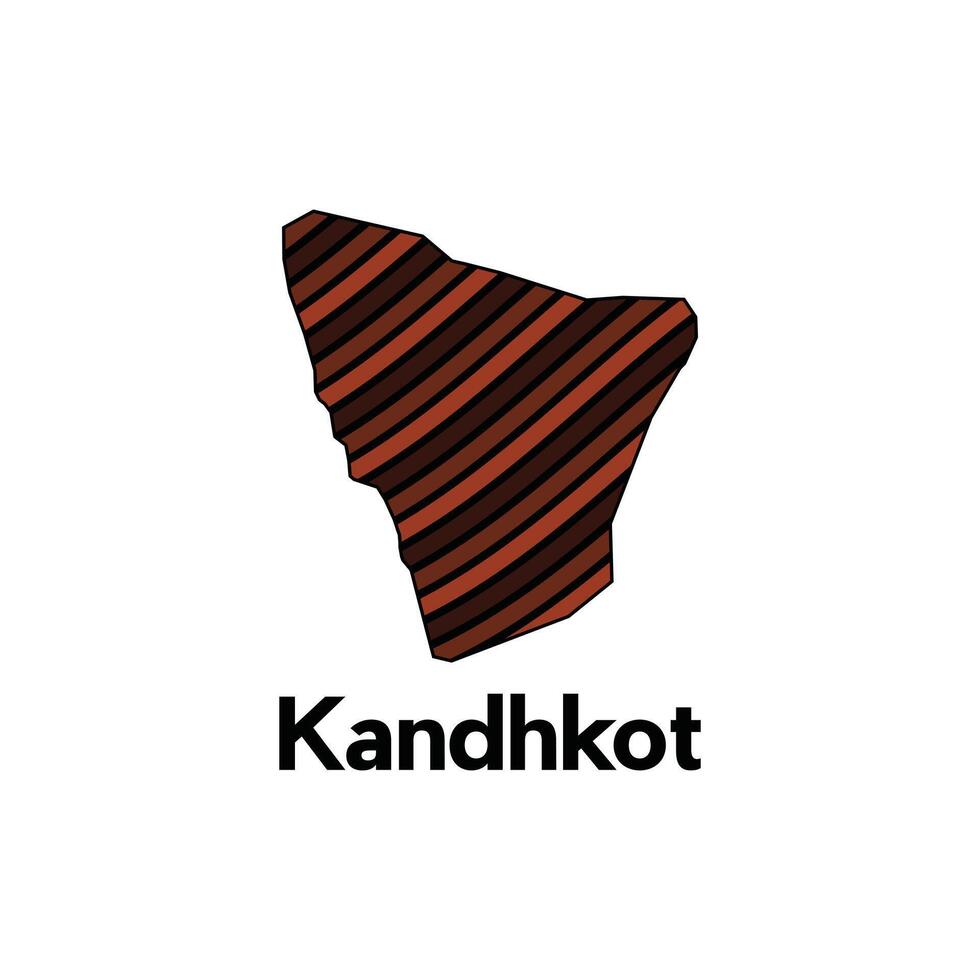 Kandhkot map. map of the Pakistan Country. Borders of for your infographic. illustration ...