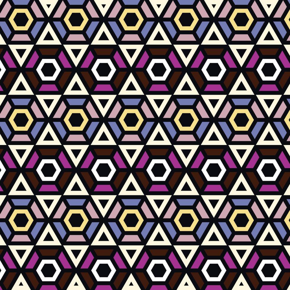 Seamless Pattern of Hexagon Geometric design , creative design template ...