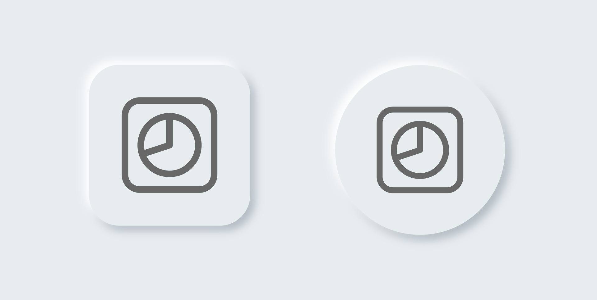 Chart Line Icon In Neomorphic Design Style Statistic Signs
