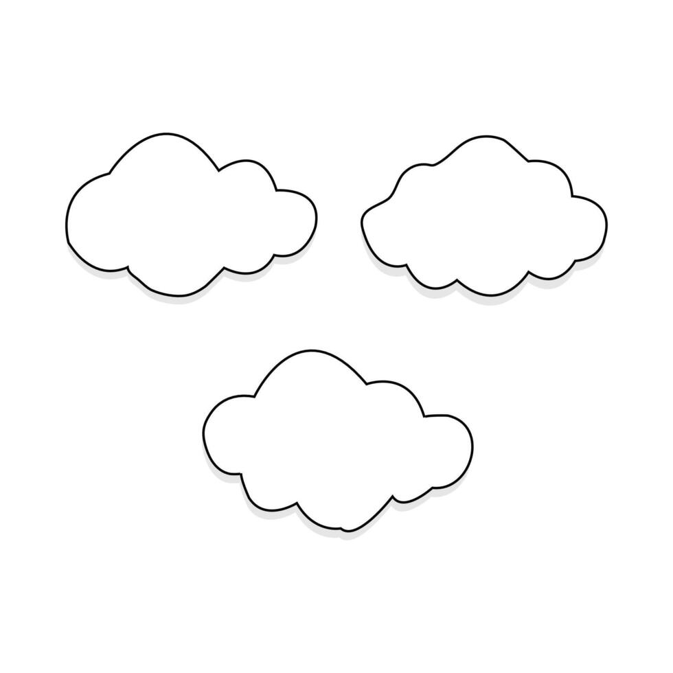 Clouds Outline Art Icon Storage Solution Element Databases Networking Software Image Cloud