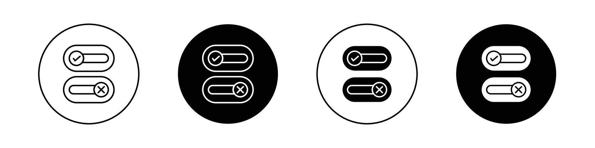 Boolean Icon Set True And False Symbol Right And Wrong Symbol