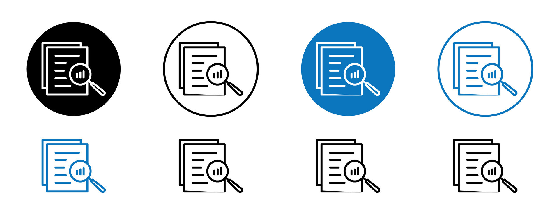 Overview icon set black filled and outlined style. 47089959 Vector Art ...