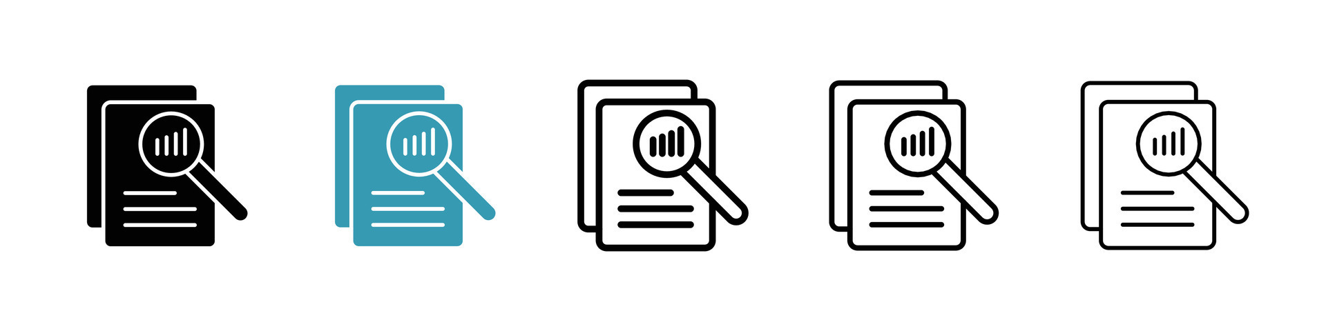 Overview icon set black filled and outlined style. 47091007 Vector Art ...